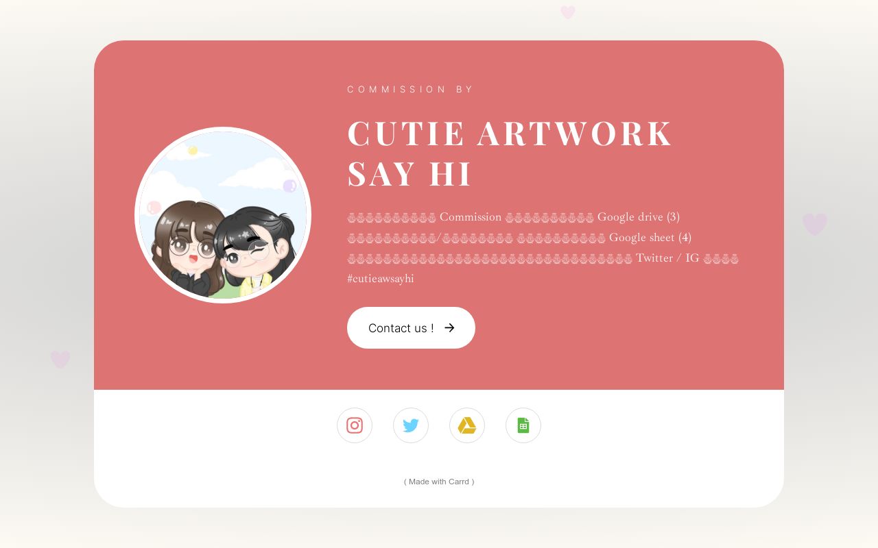 My commission (Cutie Artwork Say Hi)